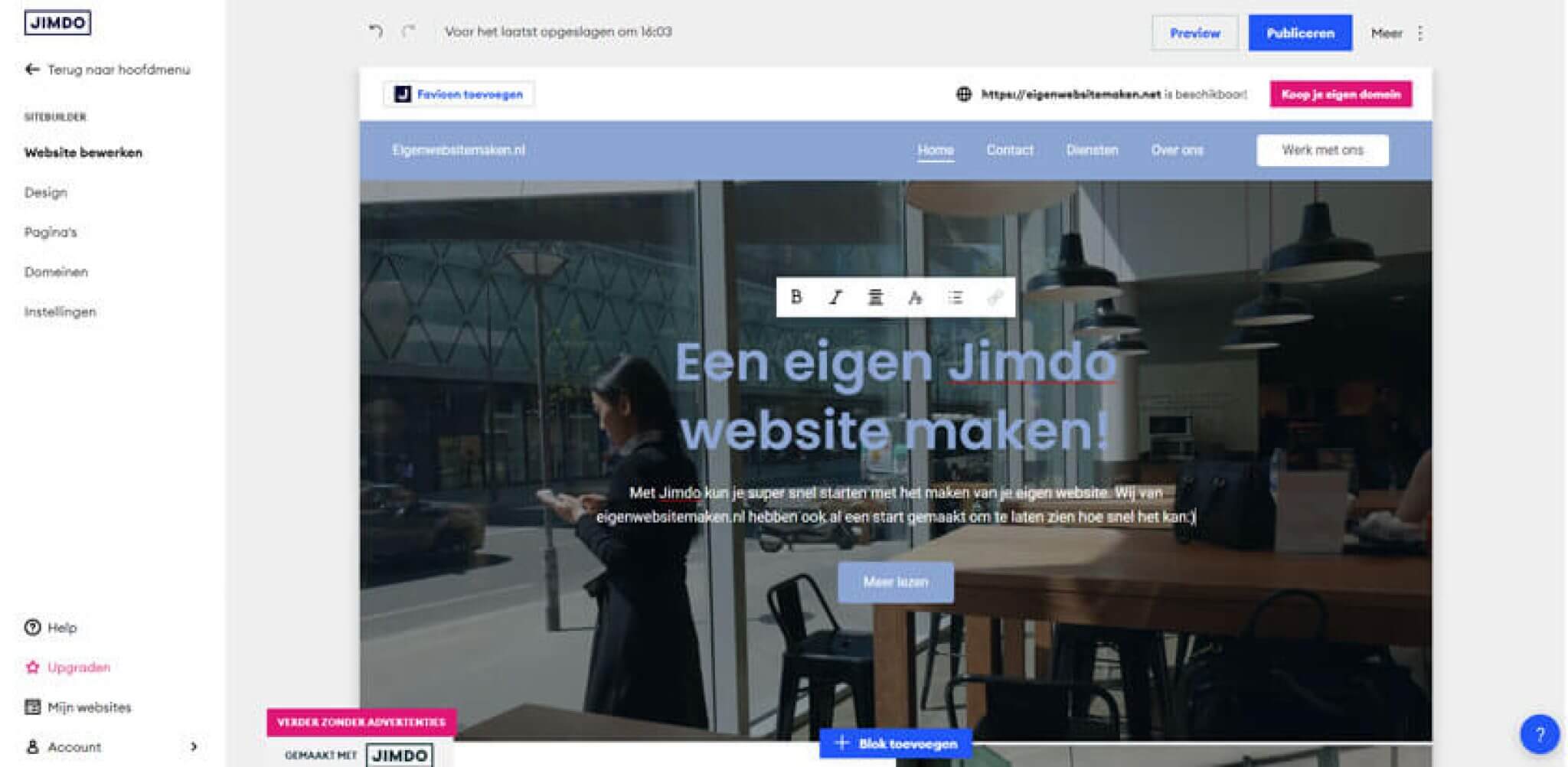 Jimdo of Wordpress - Eigenwebsitemaken.nl