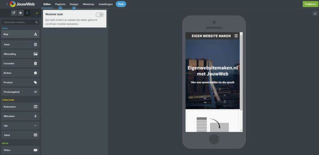 Eigen JouwWeb website maken - Super snel jouw website online