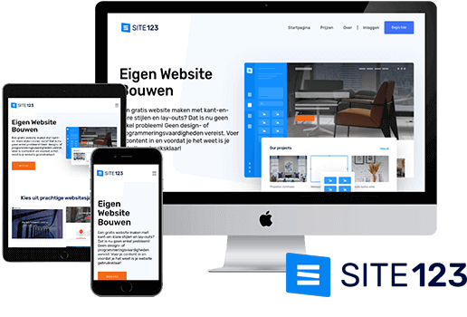 Eigen Site123 website maken, goede software en snelle website